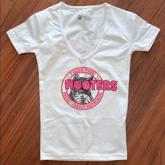 Hooters | Tops | Hooters Breast Cancer Awareness Lycra Rare Lycra ...